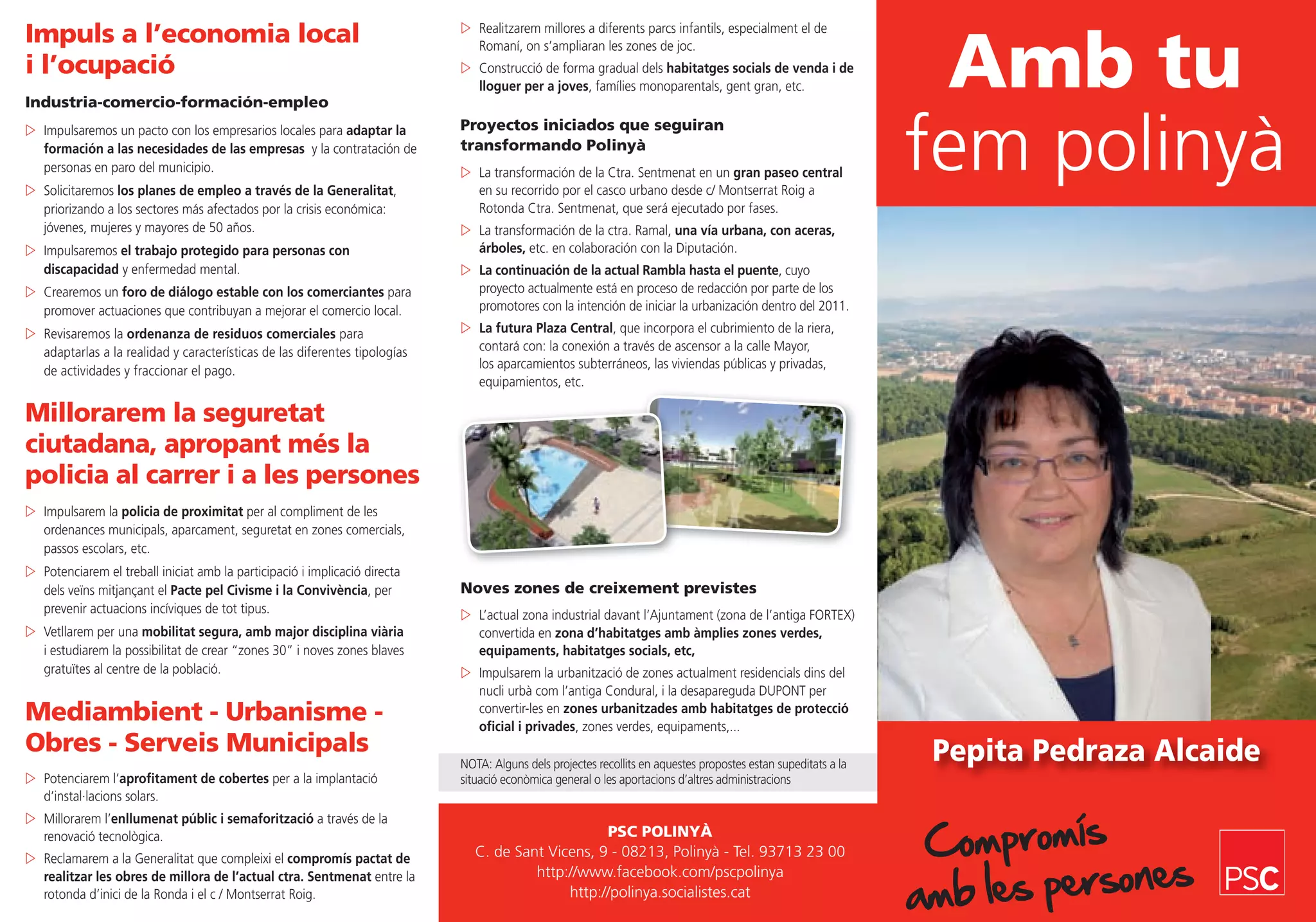 Triptic Resum Programa Electoral PSC Polinyà | PDF