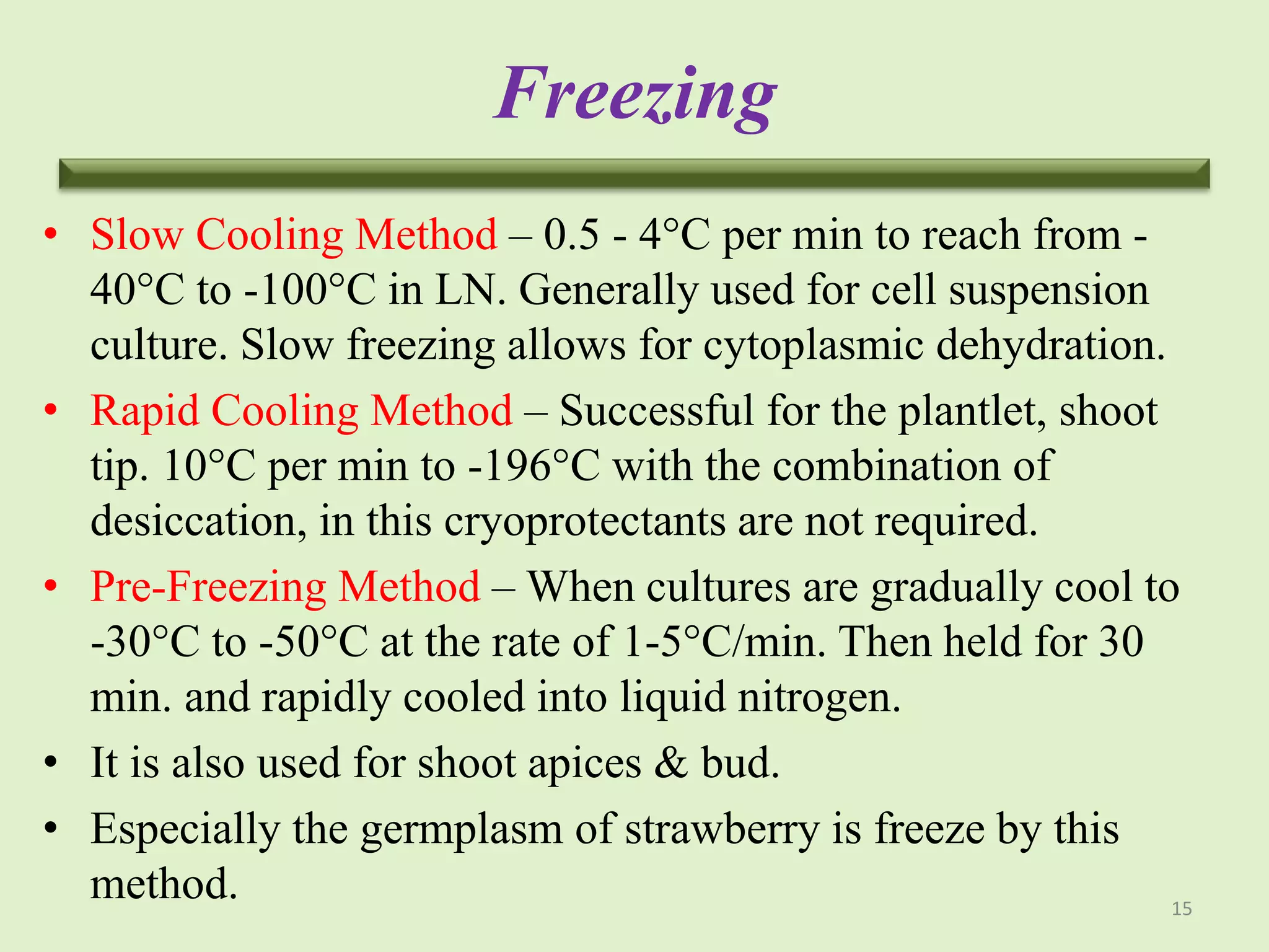 Cryopreservation | PPTX