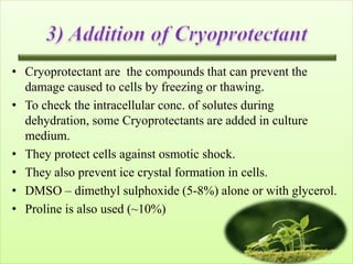 Cryopreservation | PPTX