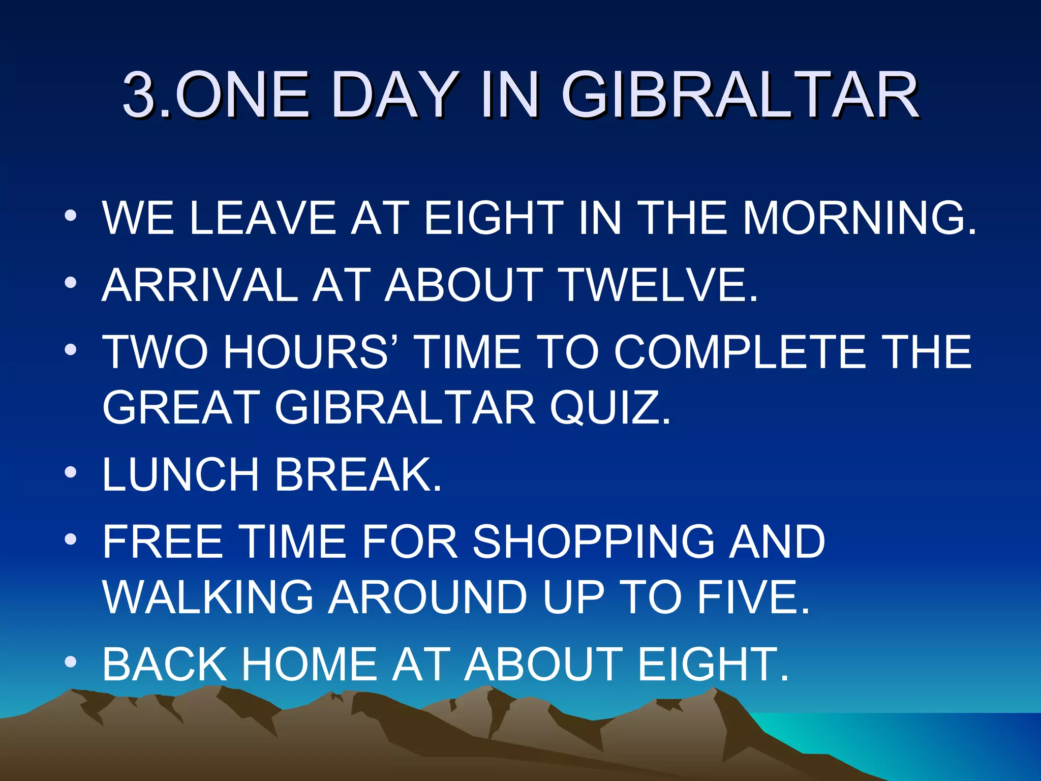 Trip To Gibraltar | PPT