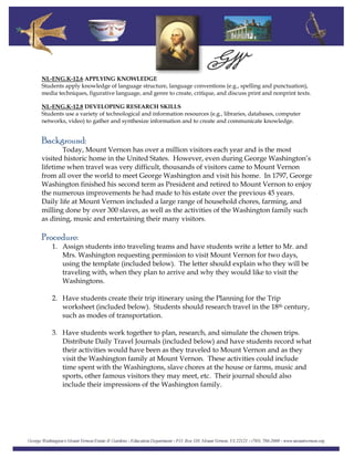 Trip To Mount Vernon | PDF