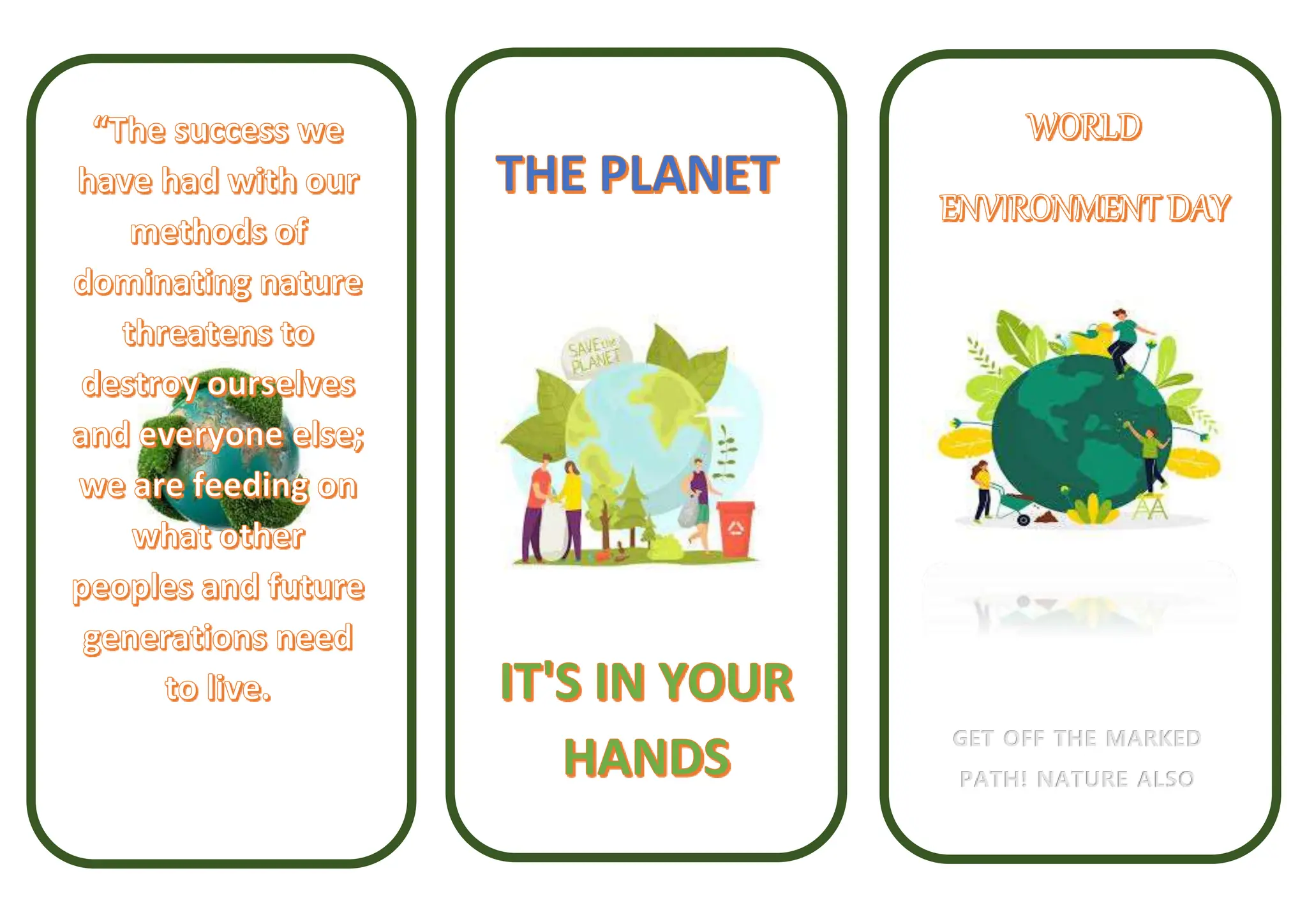Triptych on Environmental Care.docx.school | PPT
