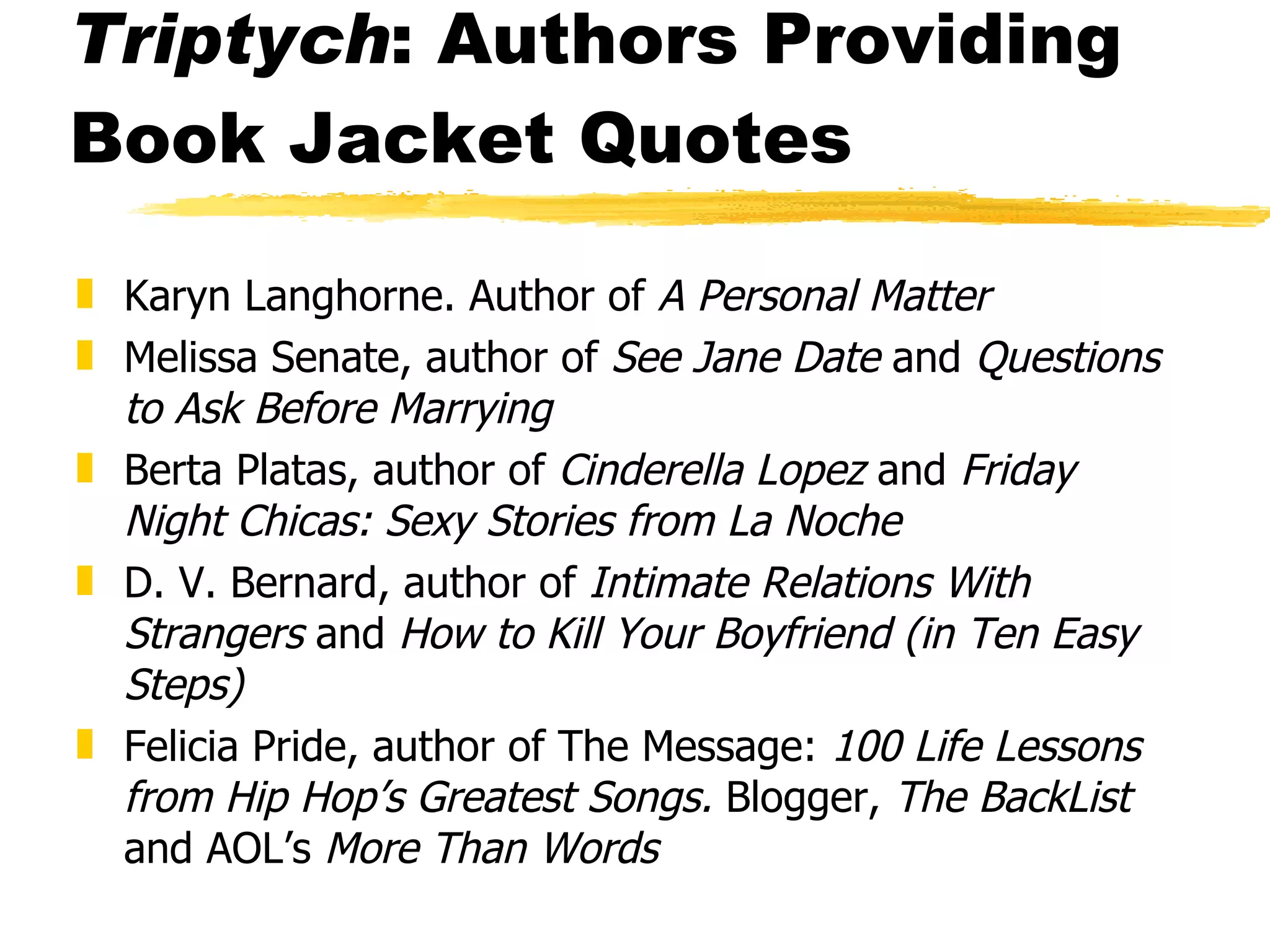 TRIPTYCH Presentation | PPT