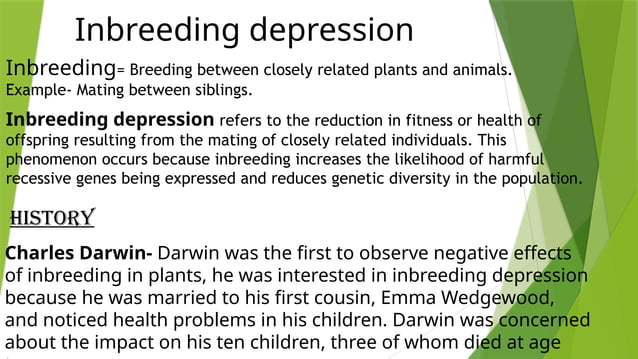 Inbreeding Depression: Understanding the Genetic Consequences | PPTX