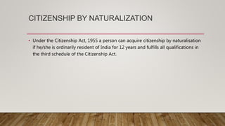DENIZEN TO CITIZEN | PPTX