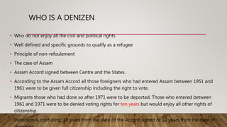 DENIZEN TO CITIZEN | PPTX