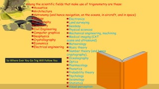 trigonometry and application | PPTX