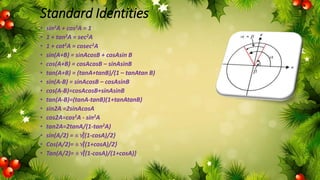 trigonometry and application | PPTX