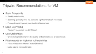 Tripwire IP360 Vulnerability Management Scanning Best Practices | PPT