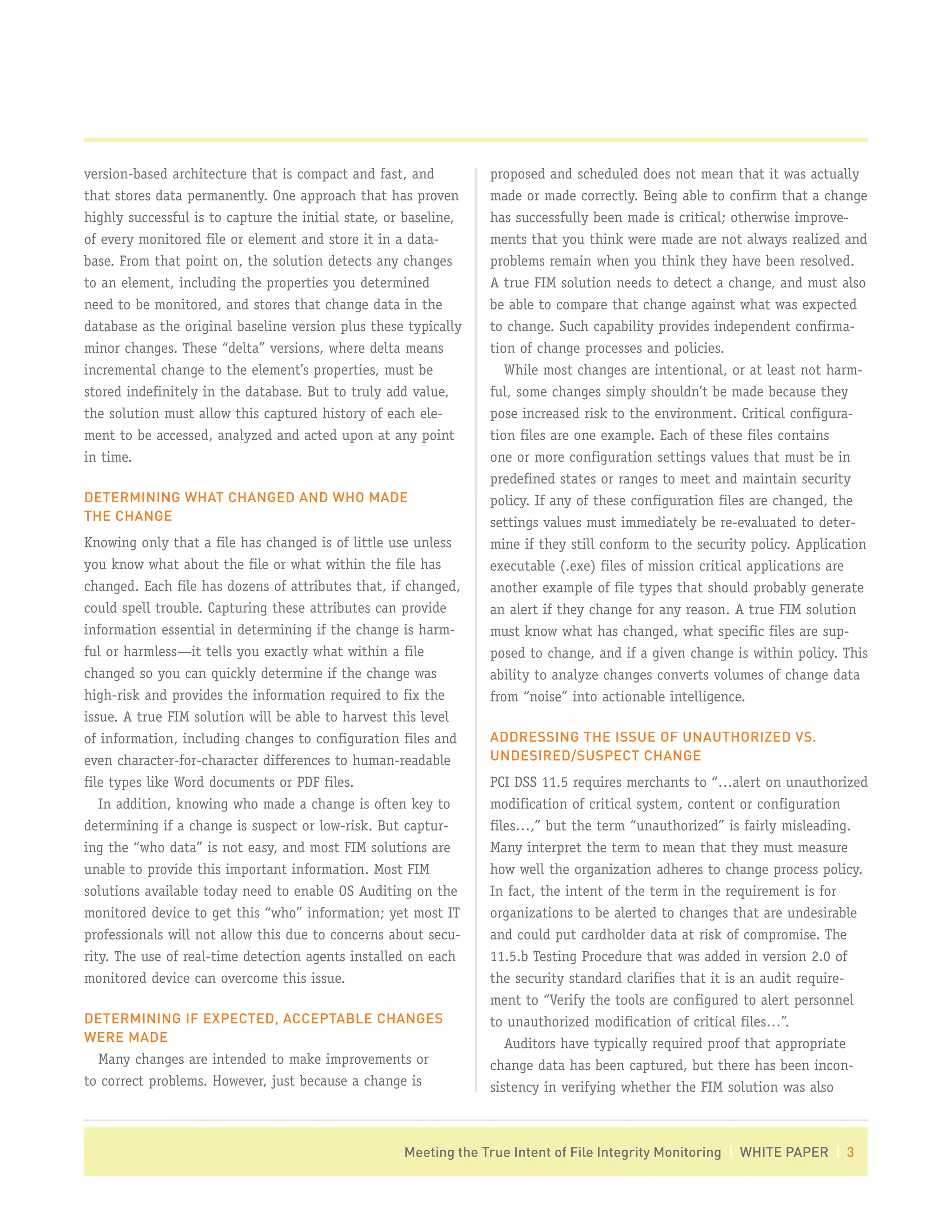 Meeting the True Intent of File Integrity Monitoring | PDF | Operating ...