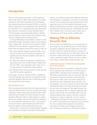 Meeting the True Intent of File Integrity Monitoring | PDF | Operating ...