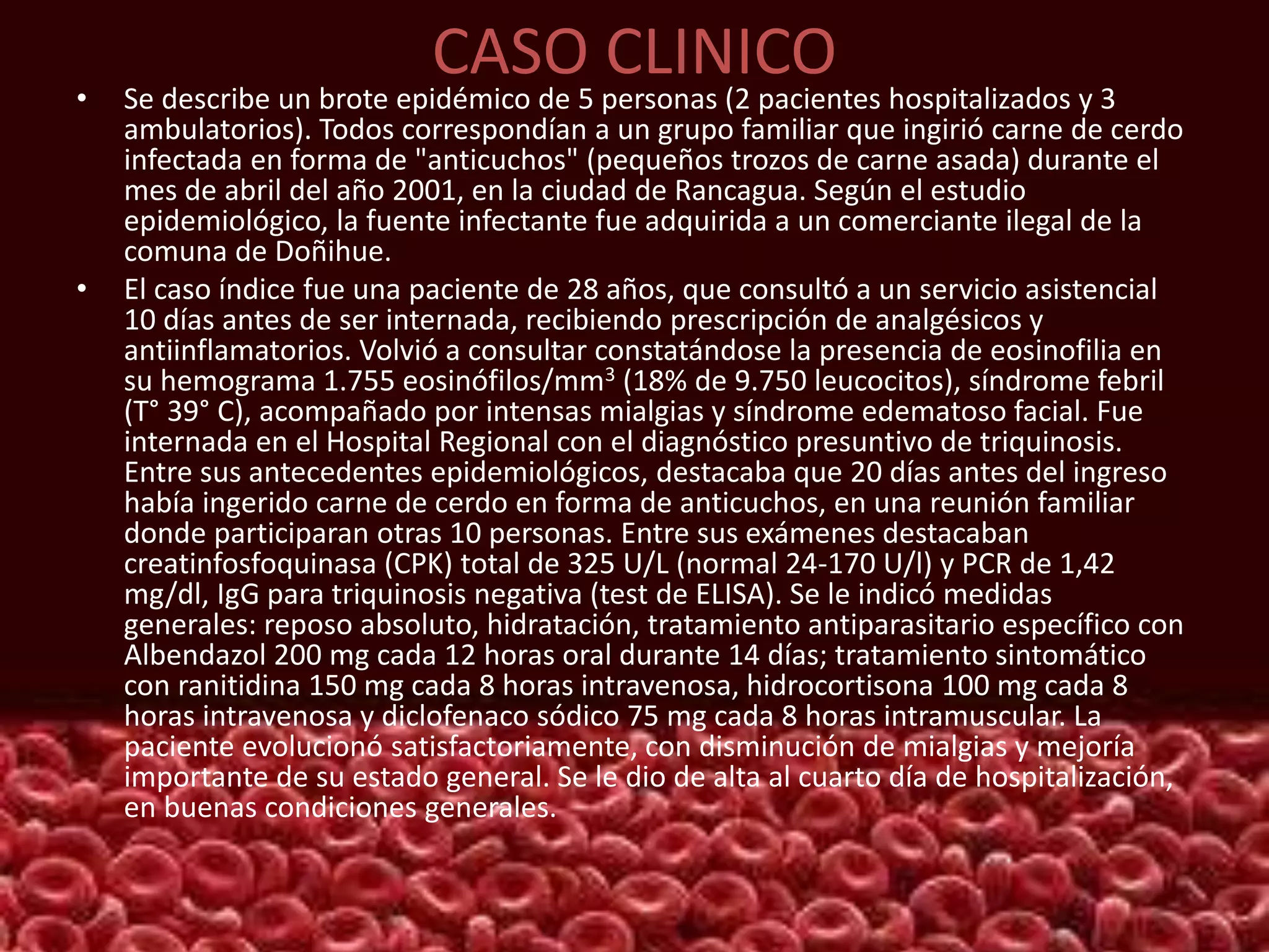Triquinelosis (triquinosis) | PPTX
