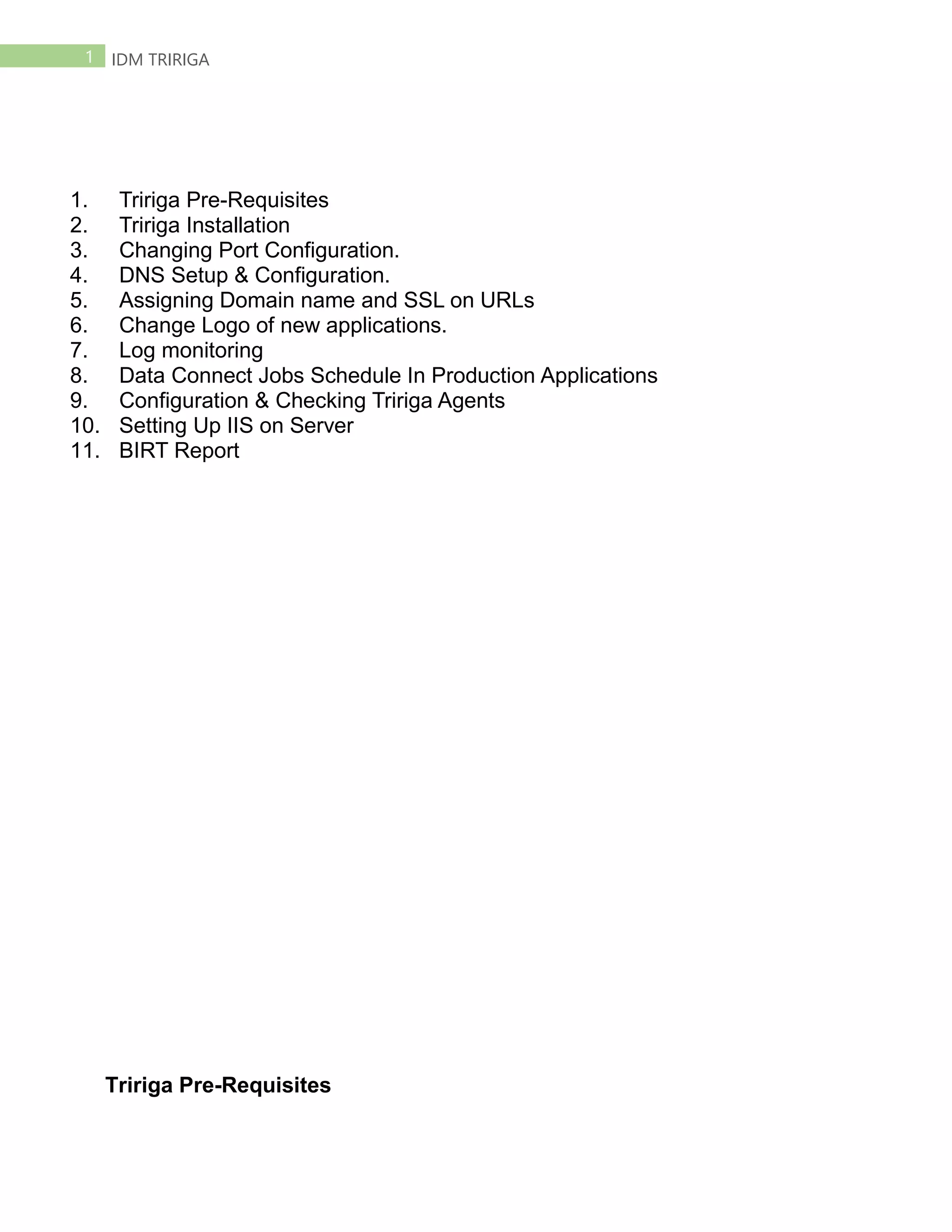 Tririga Deployment / Installation Step by Step Guide | DOCX