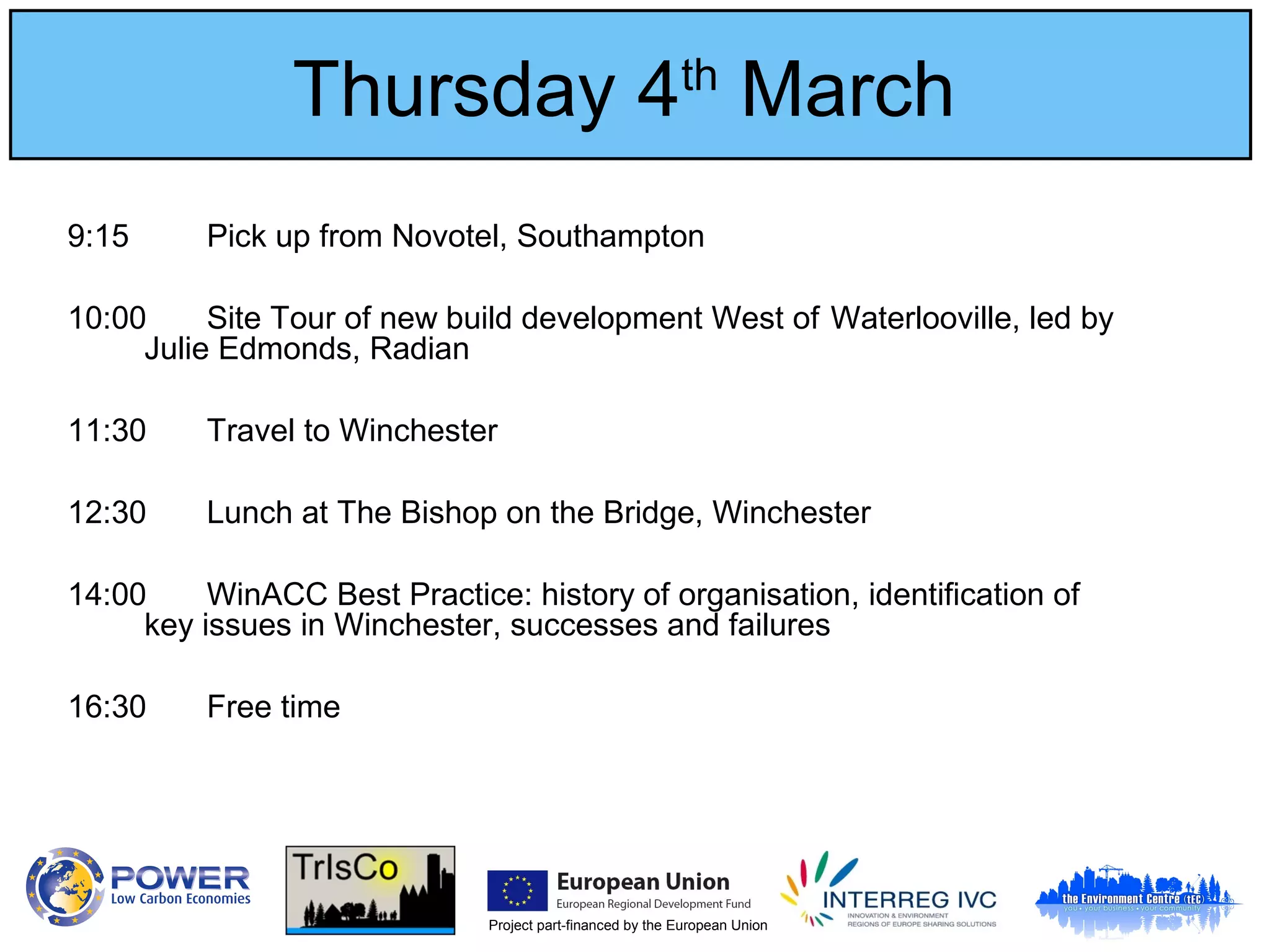 TrIsCo UK Study Tour: Introduction | PPT