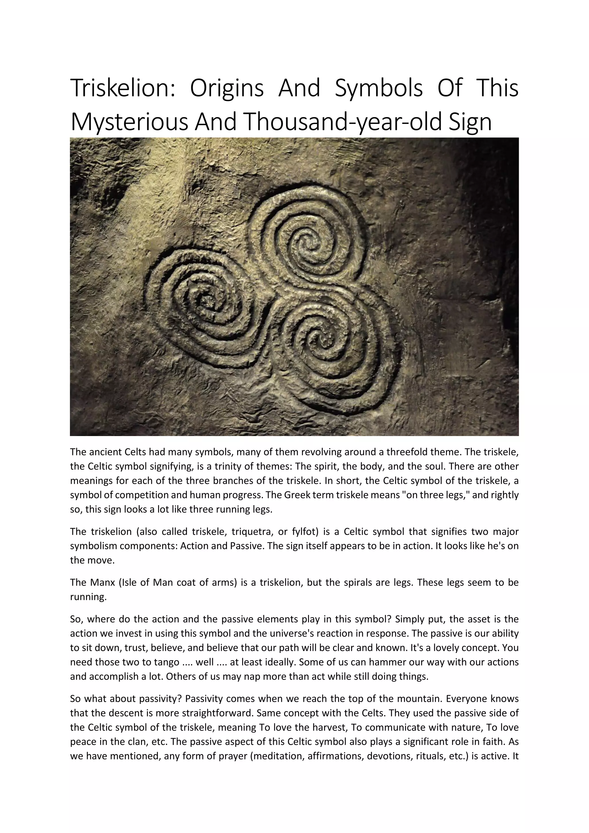 Triskelion: Origins And Symbols Of This Mysterious And Thousand-year ...