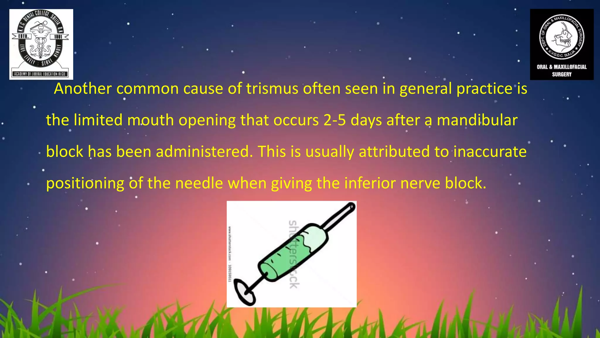 Differential Diagnosis of Trismus | PPTX