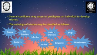 Differential Diagnosis of Trismus | PPTX