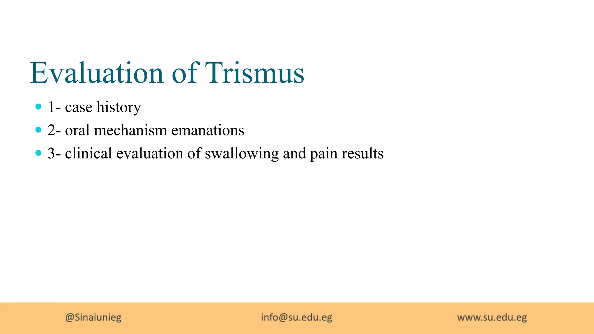 Trismus | PPTX