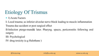 Trismus | PPTX