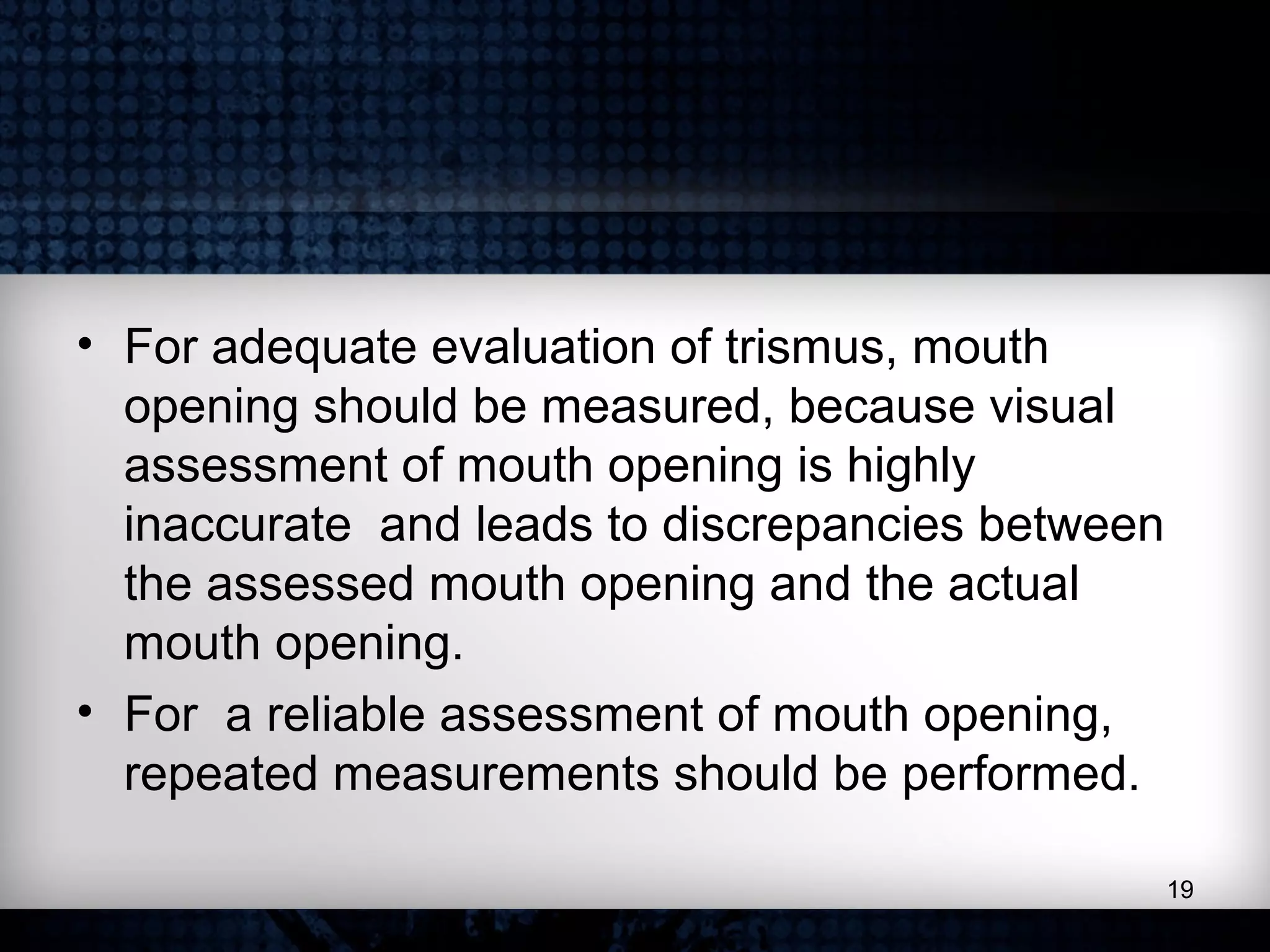 Trismus systematic review | PPT