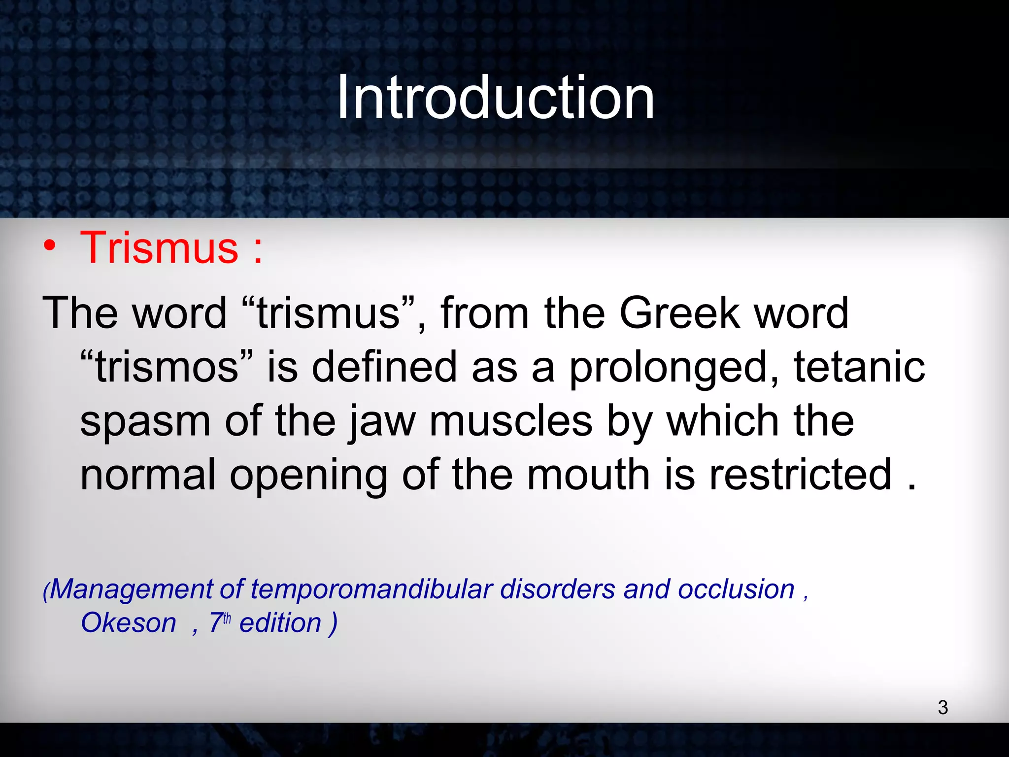 Trismus systematic review | PPT