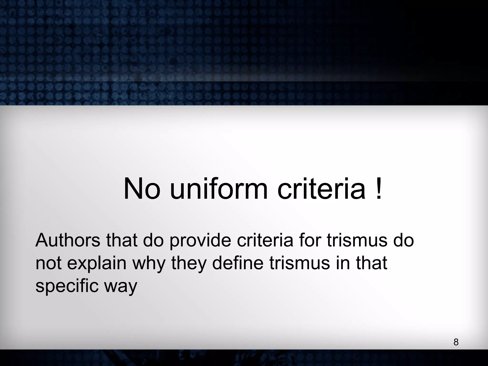 Trismus systematic review | PPT