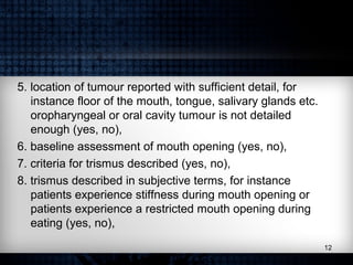 Trismus systematic review | PPT