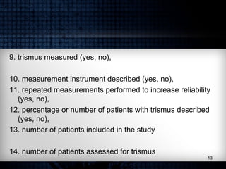 Trismus systematic review | PPT