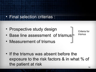 Trismus systematic review | PPT