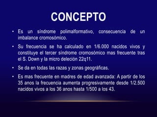 Trisomía 18 (síndrome de edwards) | PPTX