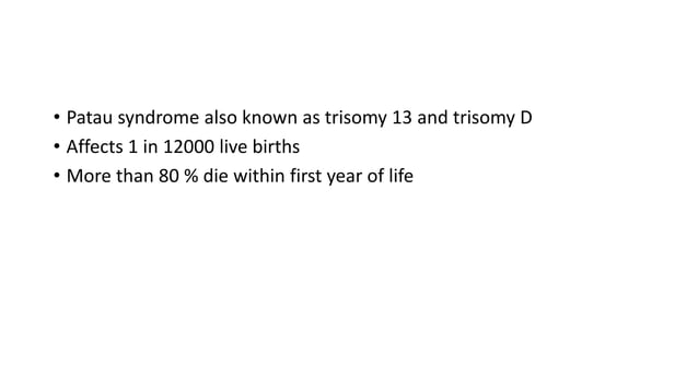 Trisomy 13-dr .pptx | Genetics | Science