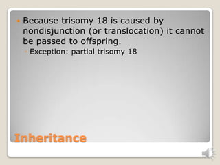 Trisomy 18 2 | PPTX