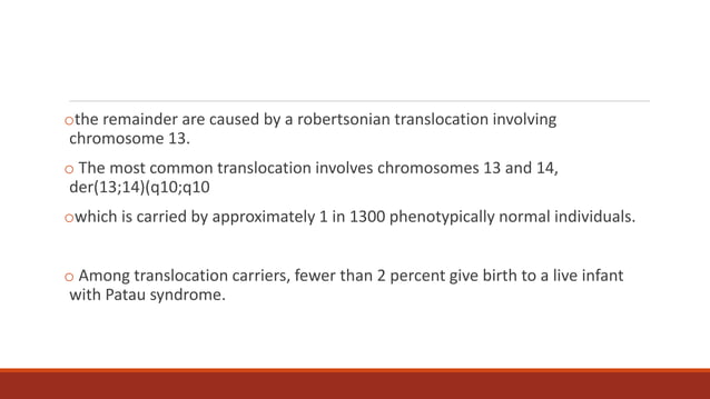 trisomy 18 and trisomy 13.pptx | Pregnancy | Reproductive Health