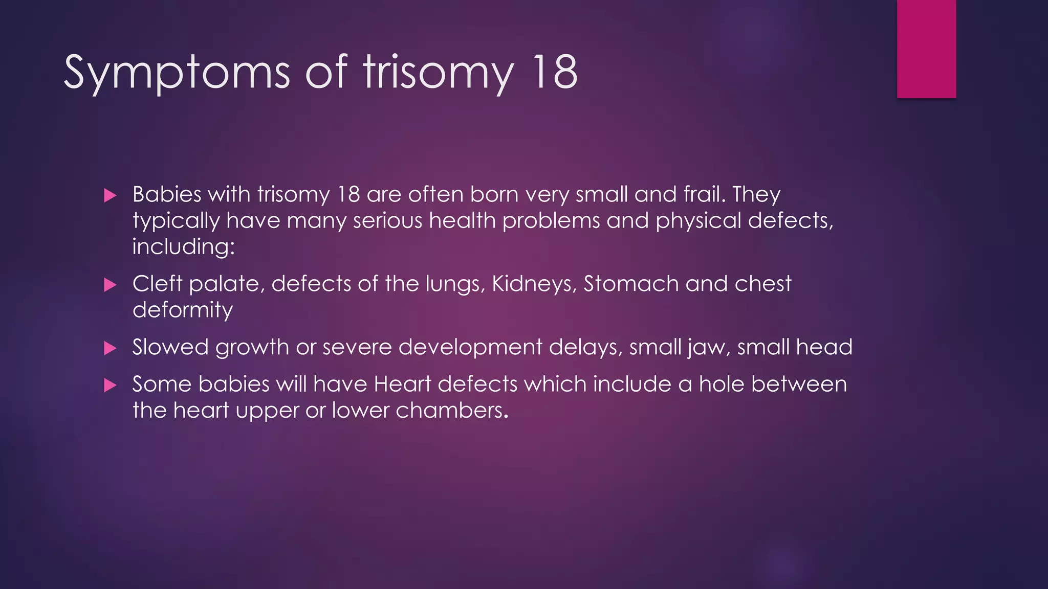 Trisomy 18 group 3 | PDF