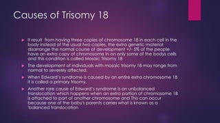 Trisomy 18 group 3 | PDF