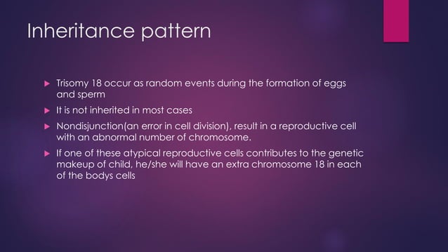 Trisomy 18 group 3 | PPT