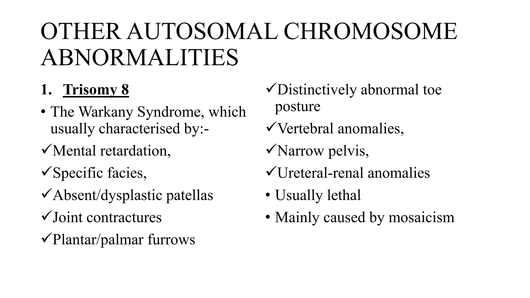 Trisomy 21 and other chromosomal abnormalities | PPTX | Infertility ...