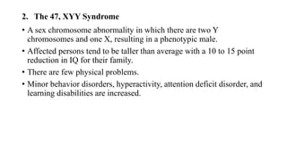 Trisomy 21 and other chromosomal abnormalities | PPTX