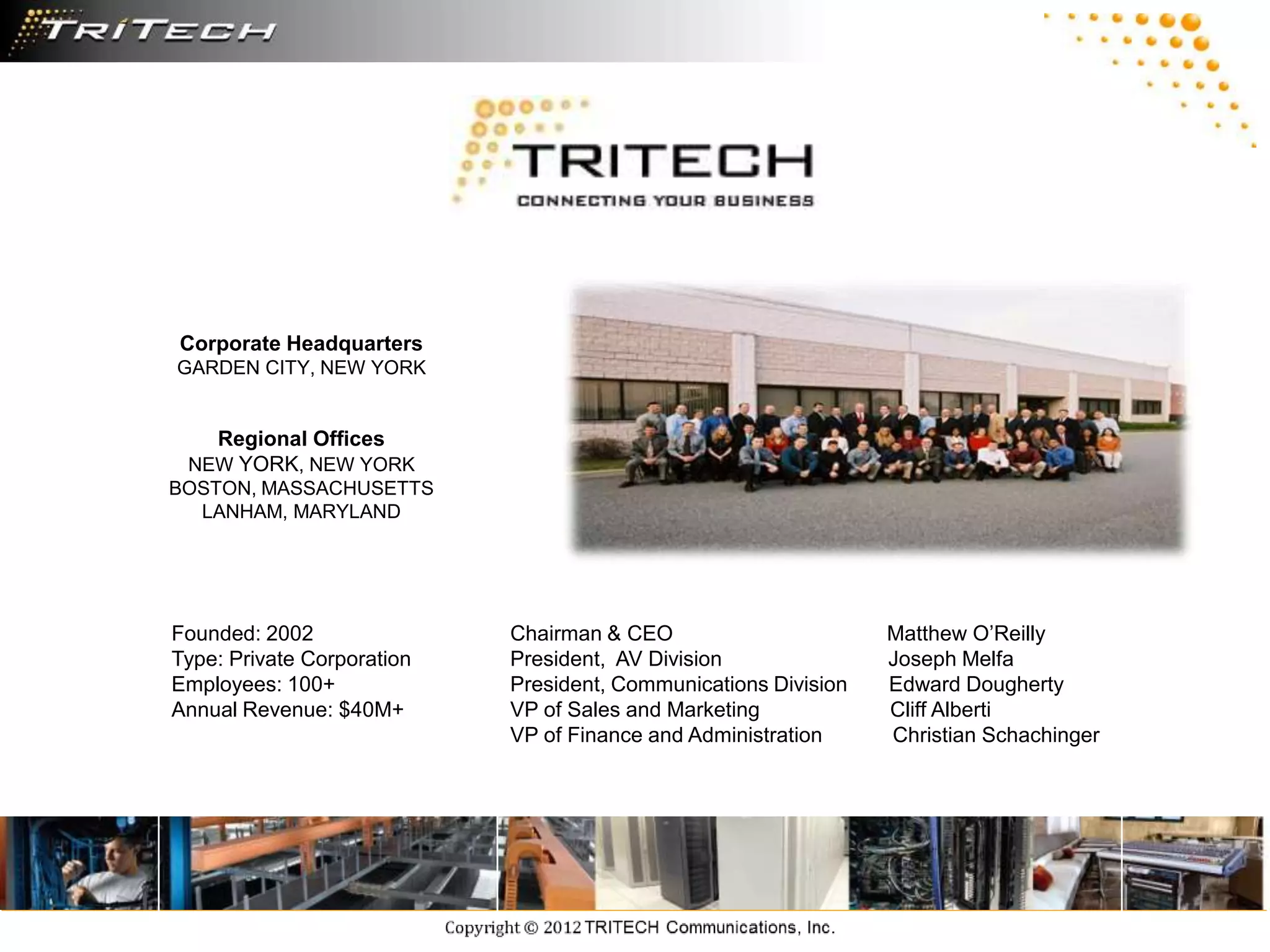 Tritech Corporate Overview Linked In | PPTX