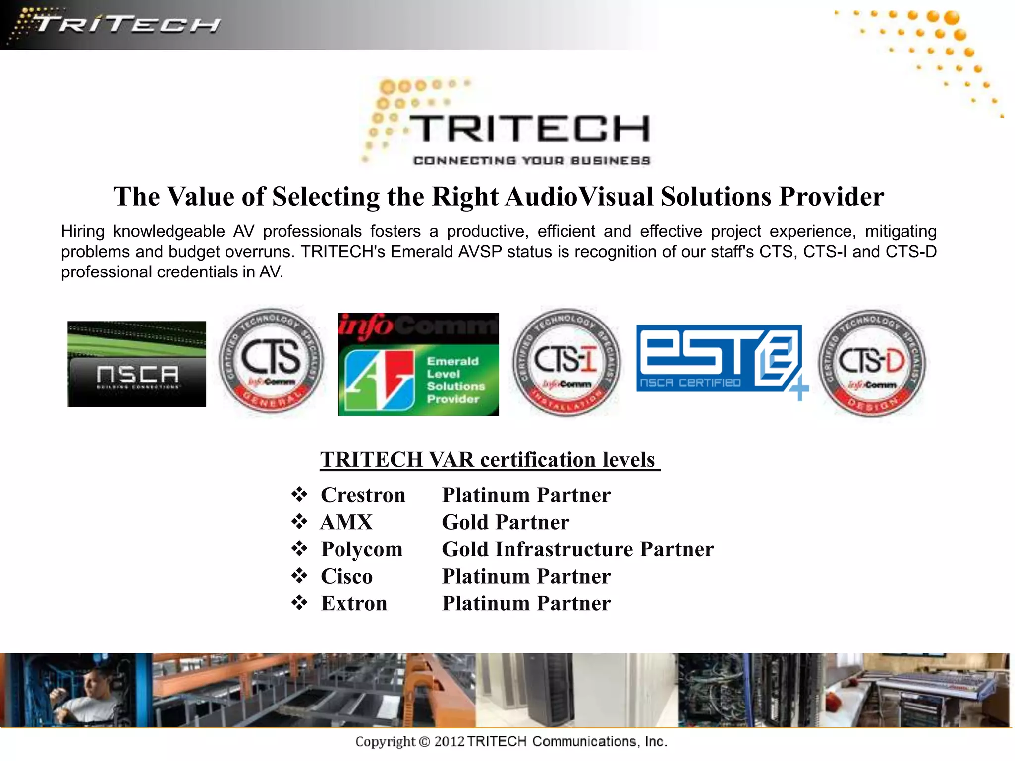 Tritech Corporate Overview Linked In | PPTX