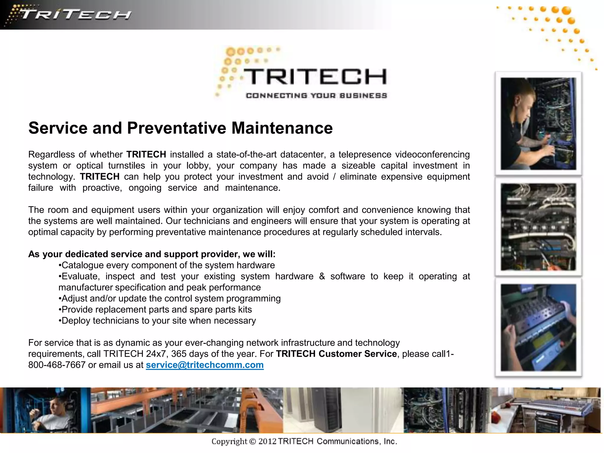 Tritech Corporate Overview Linked In | PPTX