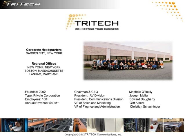 Tritech Corporate Overview Linked In | PPTX