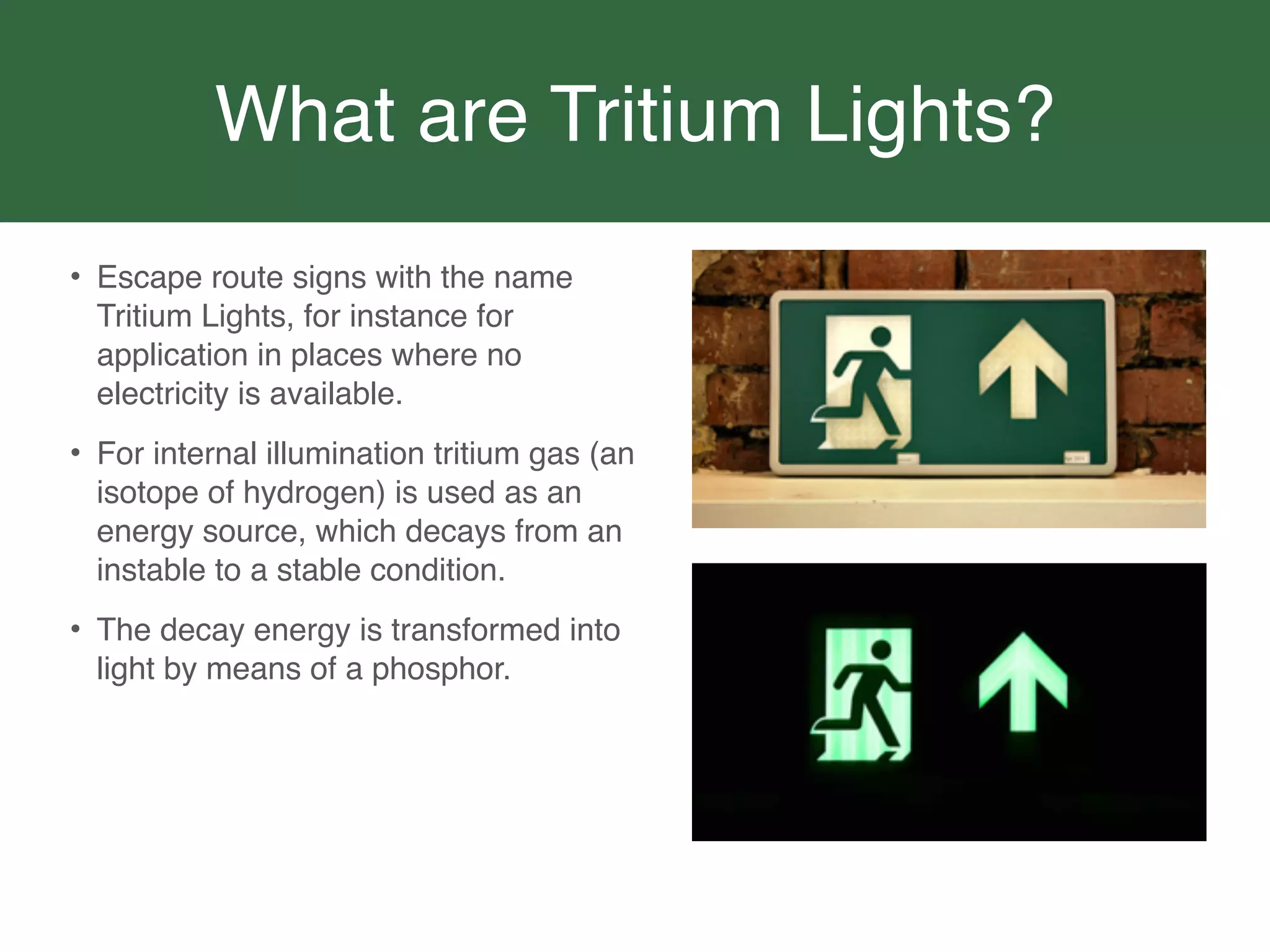 Tritium Lights Presentation English | PDF