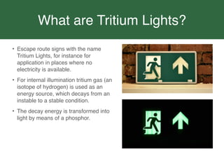 Tritium Lights Presentation English | PPT