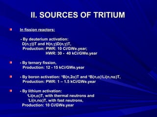Tritium isotope separation | PPT