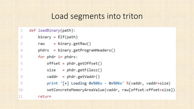 Triton And Symbolic Execution On Gdb Ppt