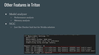 Triton As NLP Model Inference Back-end | PDF