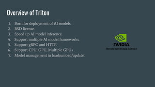 Triton As NLP Model Inference Back-end | PDF