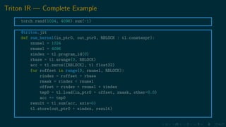 Inside the Triton compiler - Peter Bell - May 2023 | PDF