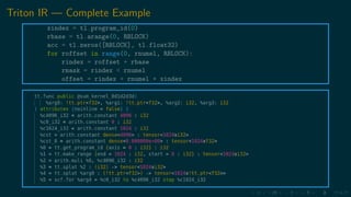 Inside the Triton compiler - Peter Bell - May 2023 | PDF